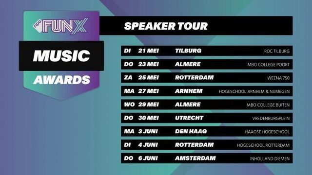 Show je moves tijdens FunX Music Awards Speakertour en maak kans op ...
