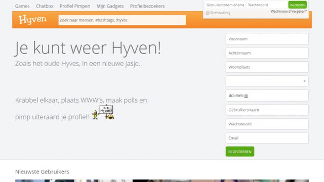 Hyves is officieel terug onder de naam 'Hyven' | FunX