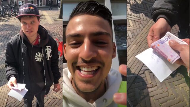 Boef geeft rappende fan duizenden euro's | FunX