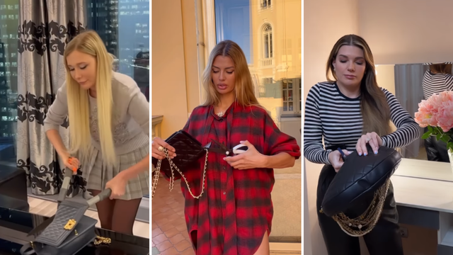 Russische influencers knippen Chanel-tassen kapot vanwege sancties ...