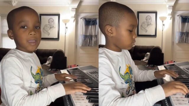 7-jarige zoon van DMX speelt piano voor de verjaardag van de overleden ...