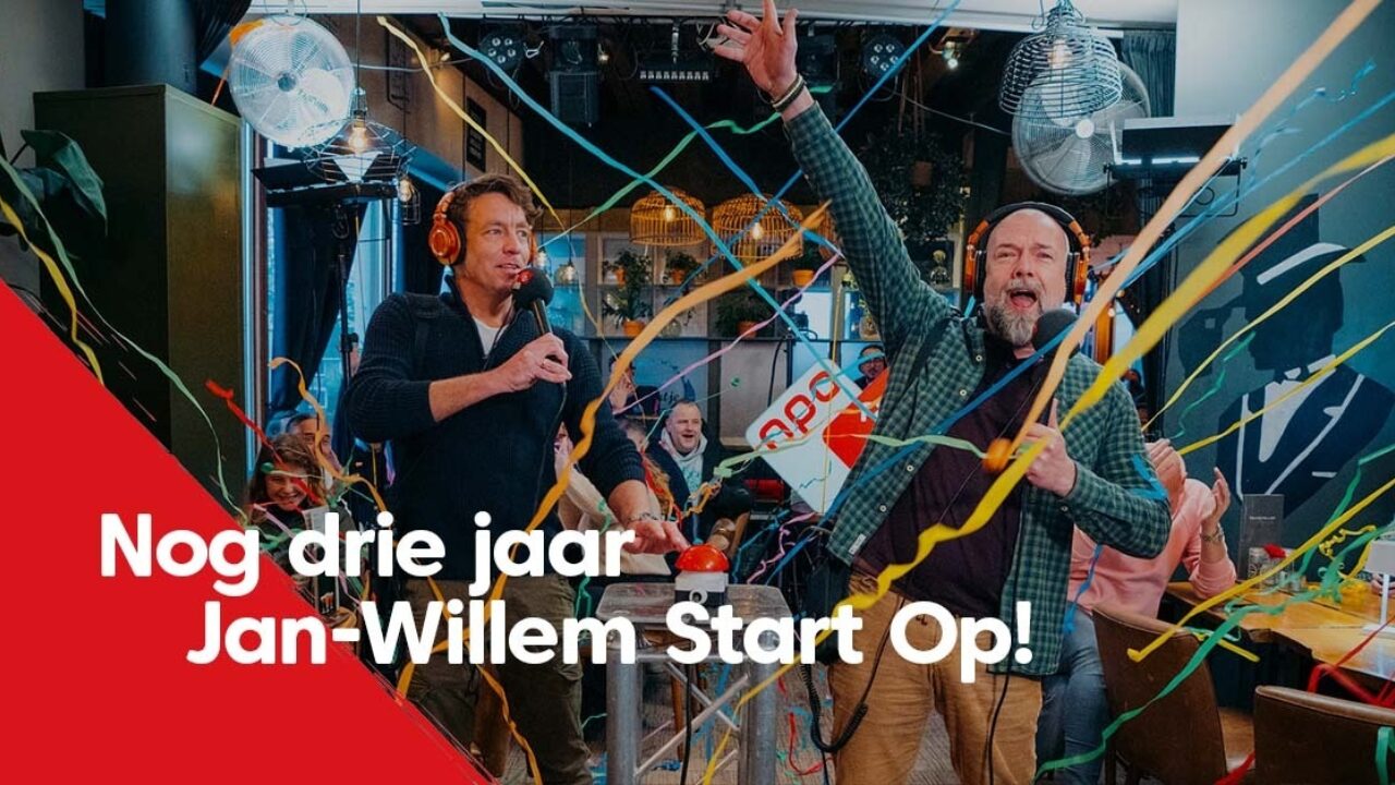 Jan-Willem en Jeroen tekenen bij: nog drie jaar Jan-Willem Start Op! | NPO Radio 2