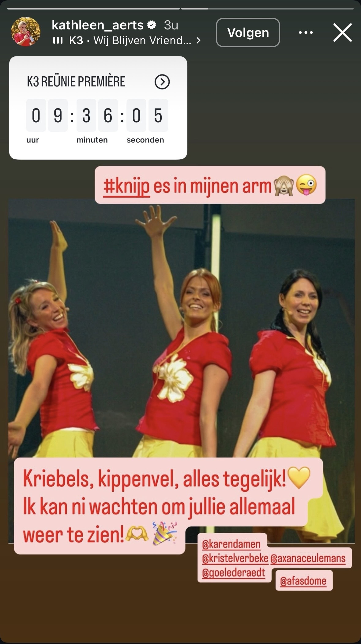 Vanavond begint de originele K3 aan hun langverwachte concertreeks